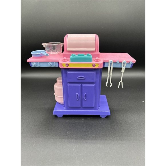 Mattel | Toys | Vintage 994 Barbie Magic Moves Barbecue Bbq Grill Set ...